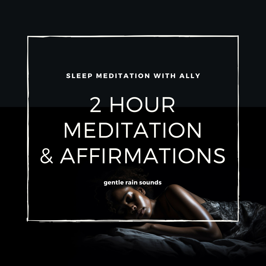 2 Hour Sleep Meditation with Positive Affirmations & Soft Rain with Al ...